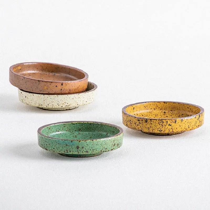 Rustic Handmade Speckled Ceramic Plates, Four Colors on Luulla