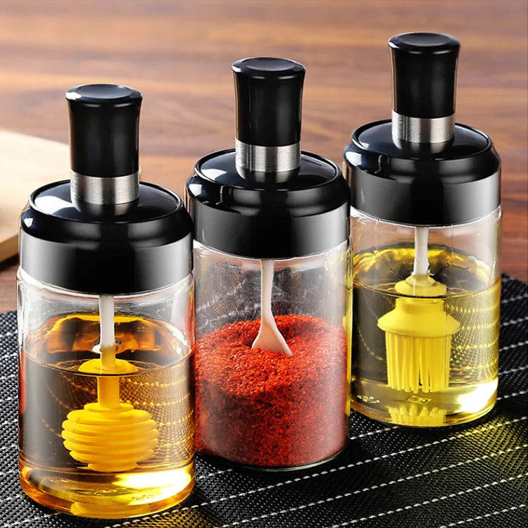 Multi-purpose Seasoning Dispenser With Brush on Luulla