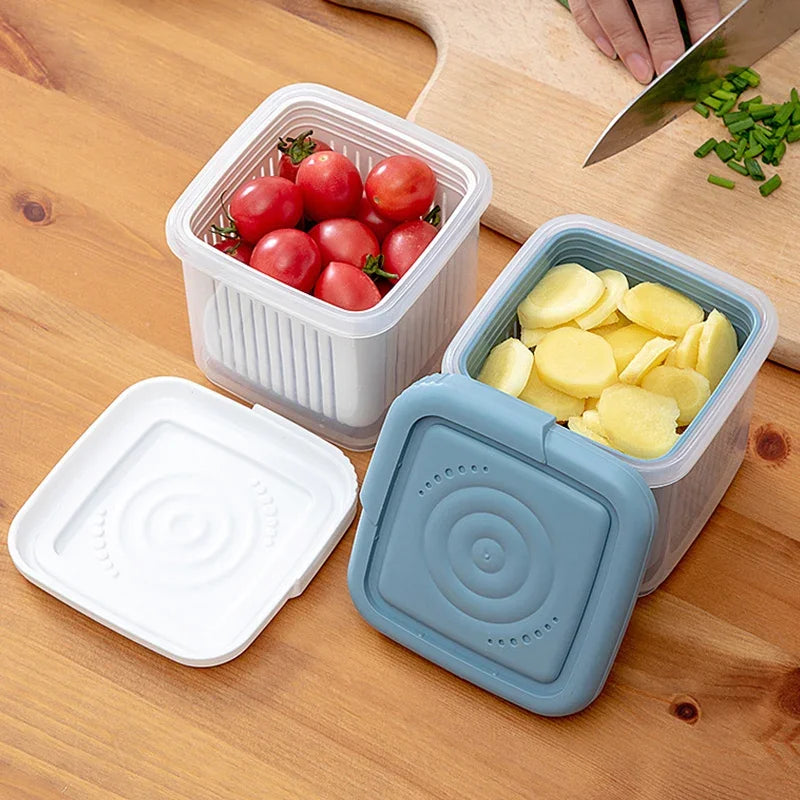 Stackable Airtight Containers With Strainer And Lids on Luulla