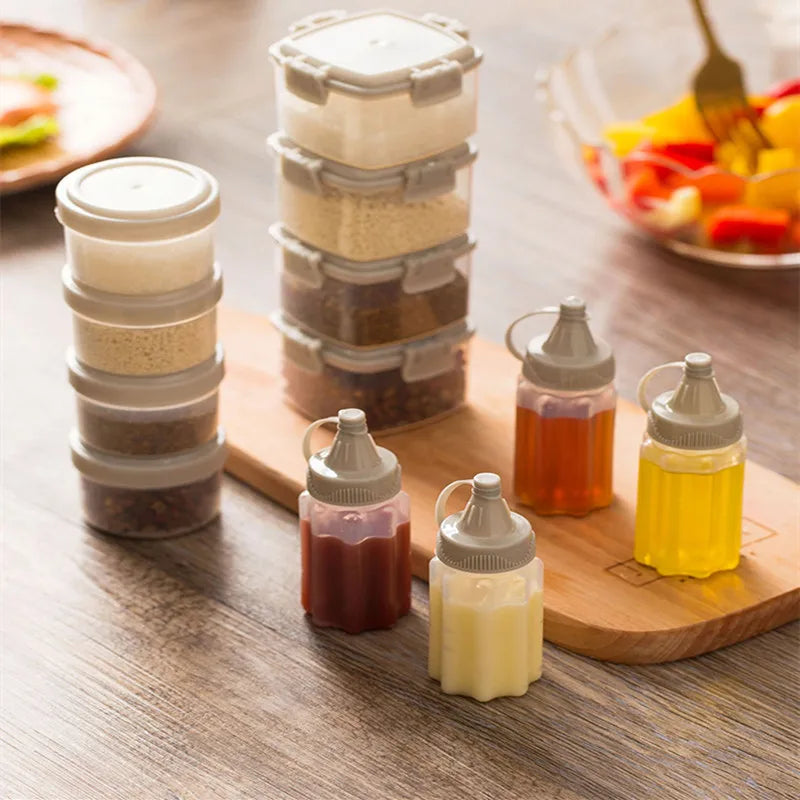 Stackable Leakproof Condiment And Spice Containers on Luulla
