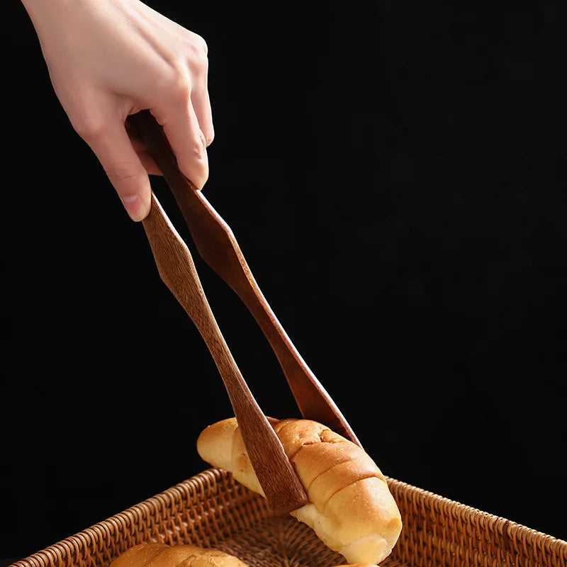 Wooden Kitchen Tongs For Bread And Pastries on Luulla