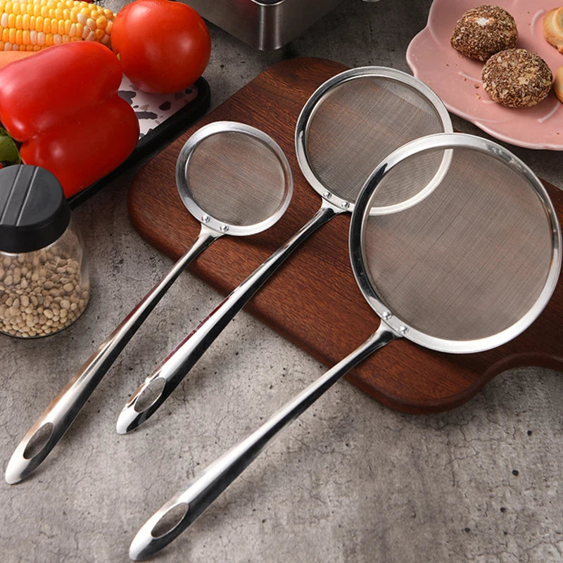 Stainless Steel Kitchen Strainer With Long on Luulla