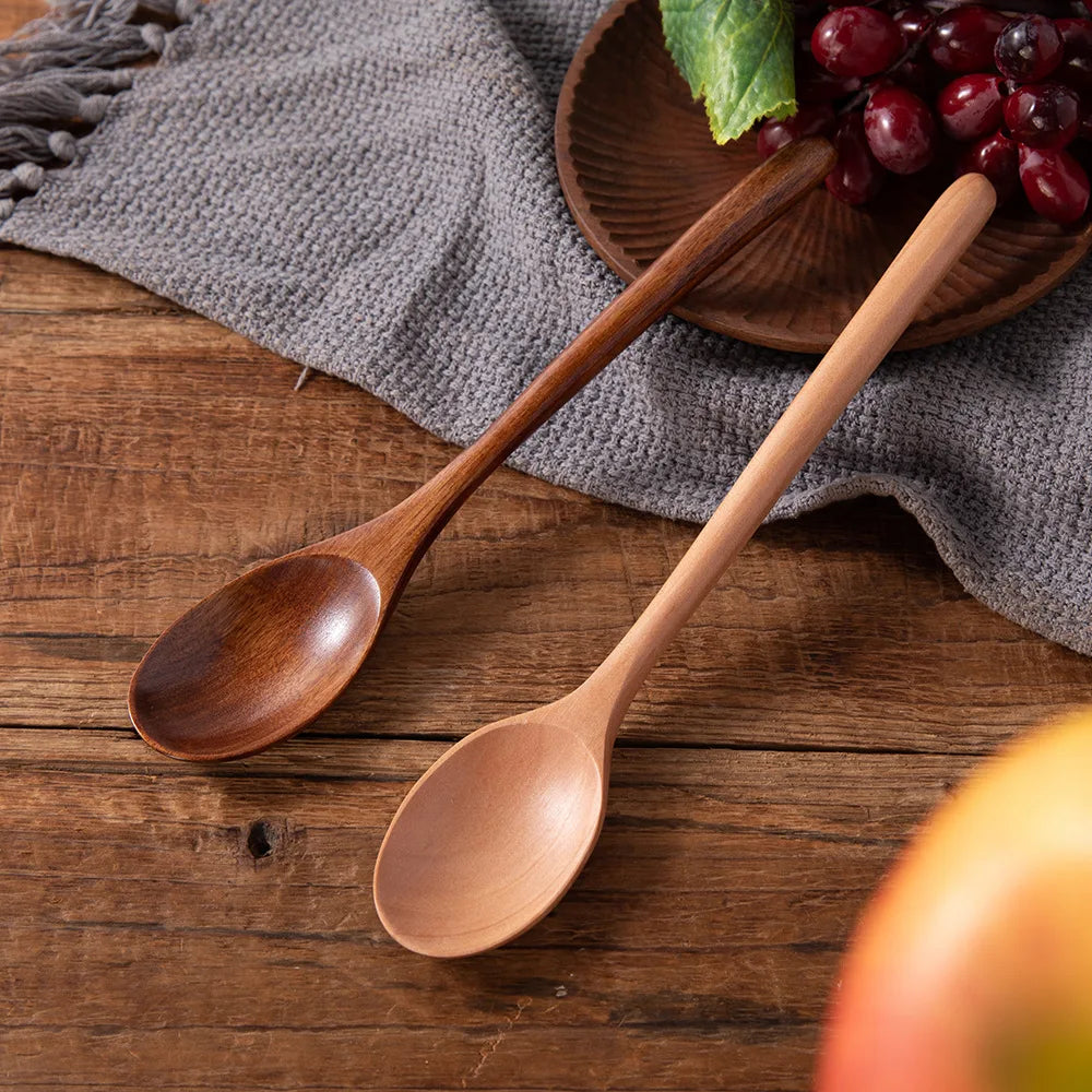 Handcrafted Wooden Serving And Stirring Spoons Pair on Luulla