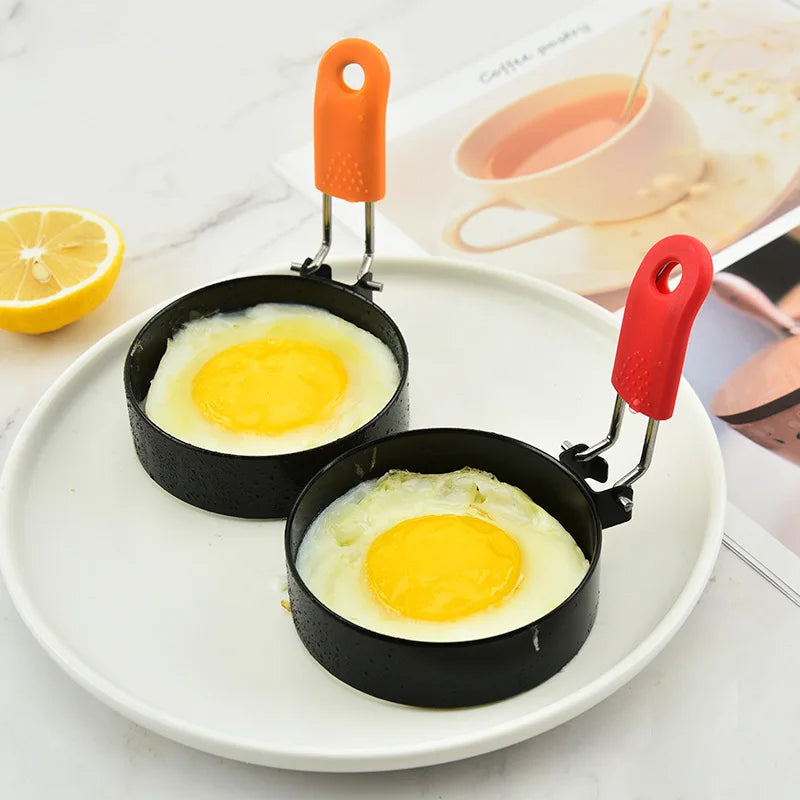 Nonstick Round Egg Rings With Heatproof Handles on Luulla