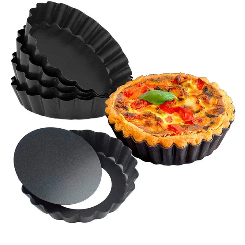 Non-stick Carbon Steel Removable Bottom Tart Pans on Luulla