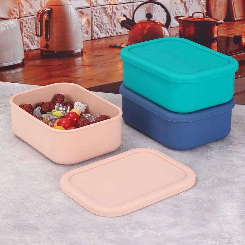 Stackable Airtight Silicone Food Storage Containers on Luulla
