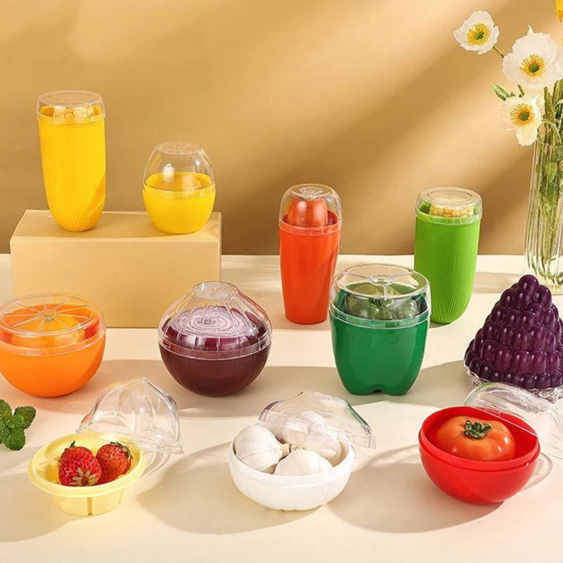 Multi-color Fruit Storage Containers With Lids on Luulla