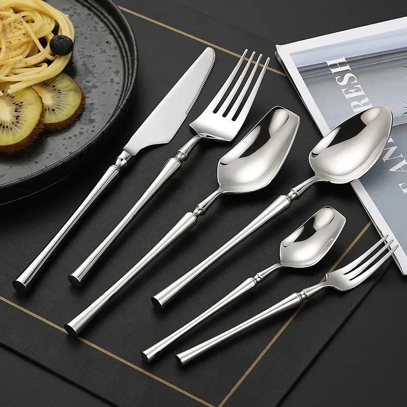 Stainless Steel Cutlery, Six-piece Modern Dining Collection on Luulla