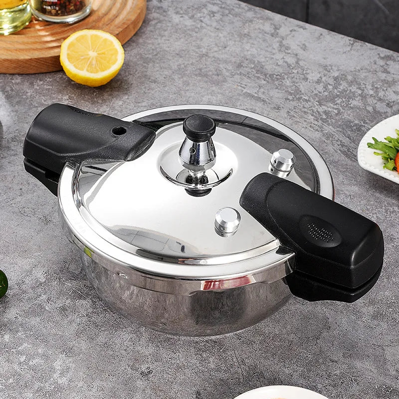 Stainless Steel Pressure Cooker With Secure Handles on Luulla