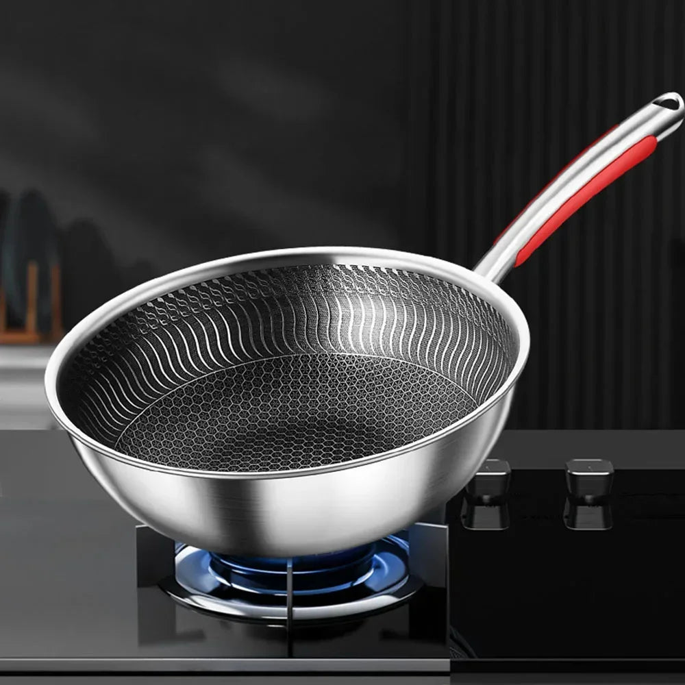 Nonstick Stainless Steel Honeycomb Frying Pan 12-inch on Luulla