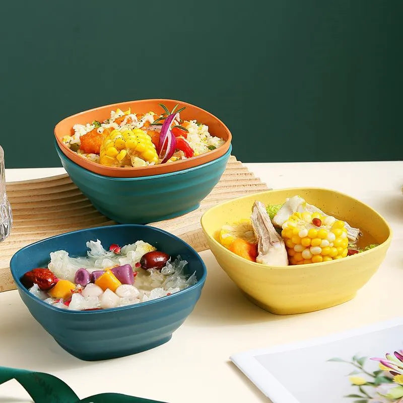 Colorful Ceramic Bowls Trio For Stylish Dining on Luulla