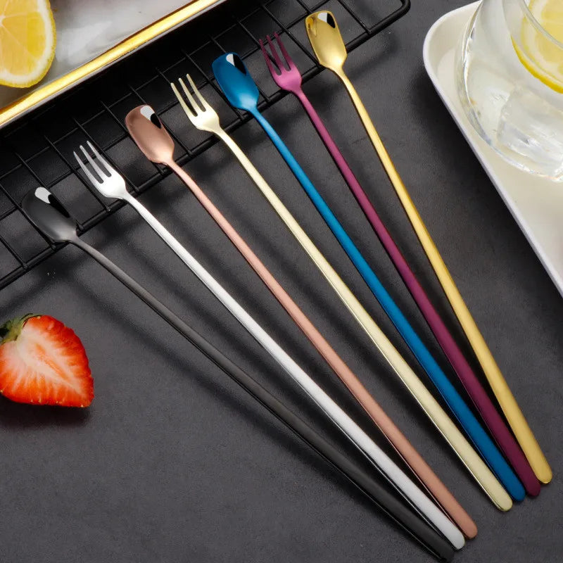 Long Stainless Steel Multi-colored Drinking Straws on Luulla