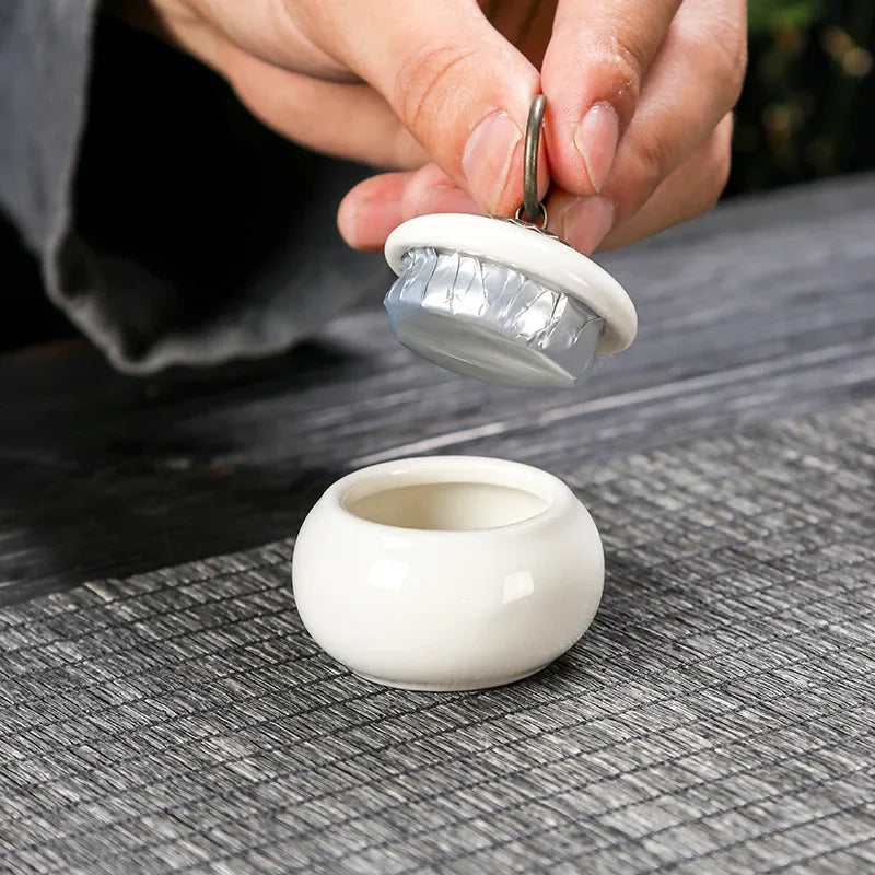 Ceramic Aroma Diffuser With Bamboo Handle Lid on Luulla
